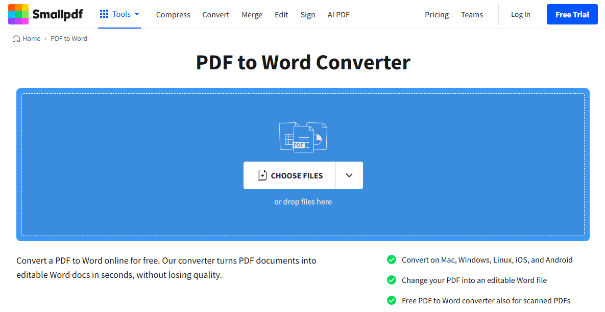 Smallpdf PDF To Word In Depth Review And Alternative